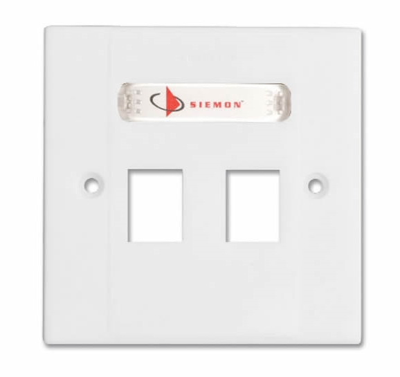 Siemon 2 PORT FACE PLATES – Wide Web